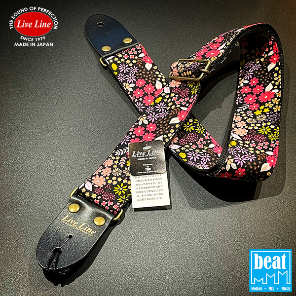Live Line - LS2400 Series Guitar Straps - Flower 5 [LS2400FL5] - BeatMMM